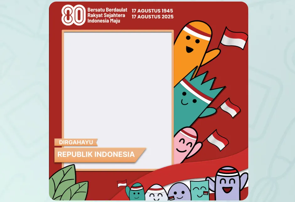 Gratis Tinggal Klik! 15 Link Twibbon HUT RI ke-80, Meriahkan Hari ...